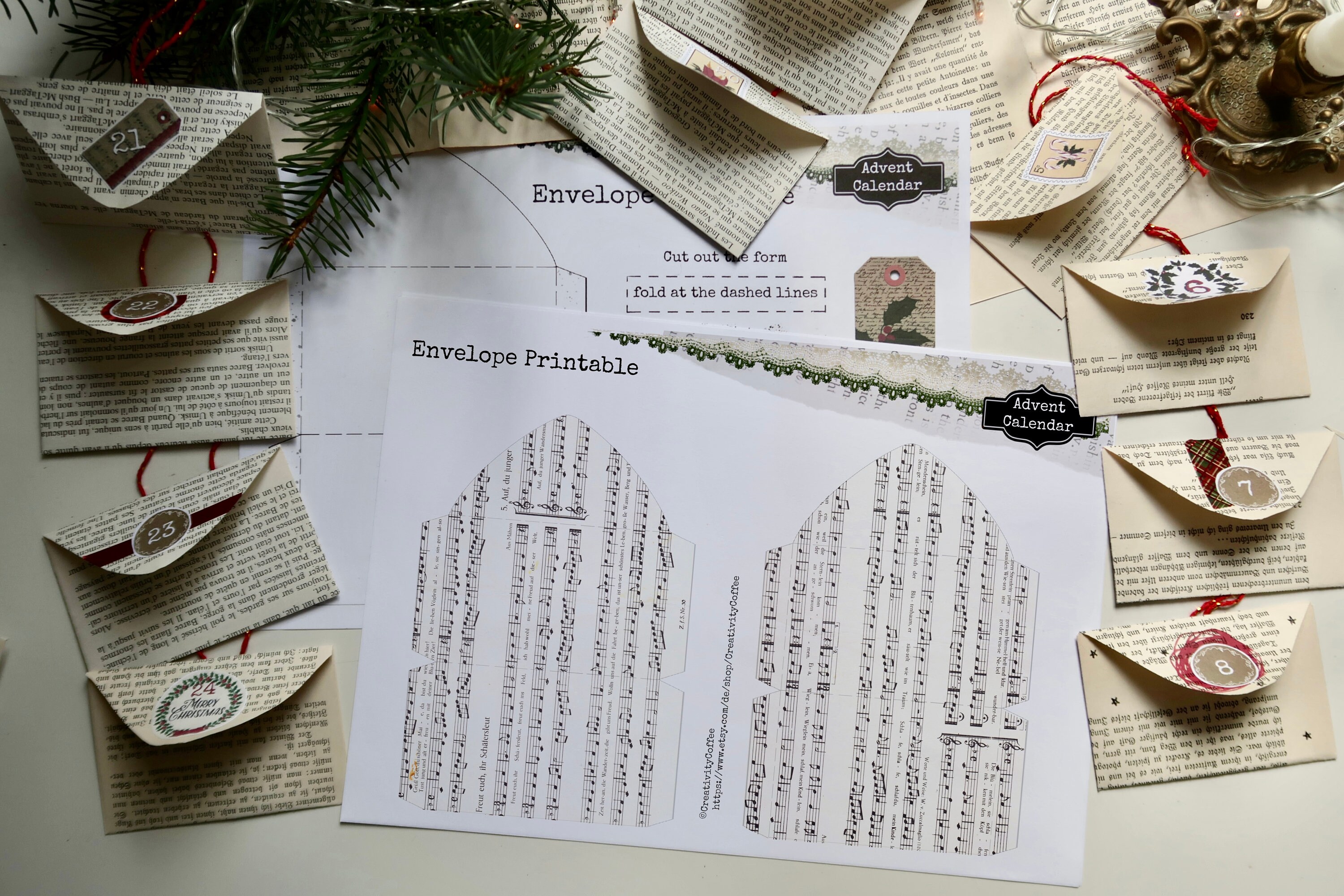 DIY Advent Calendar Kit Printable Christmas Countdown Kit, Digital DIY ...