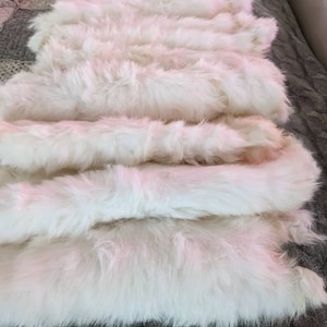 Rabbit Fur Pelt - White - Etsy