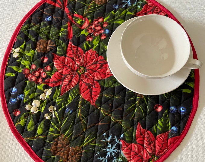 Placemats Set of 4 Fabric Swedish Design Table Mats Oval Placemats ...