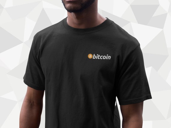 Bitcoin Logo Chest T-shirt | Etsy