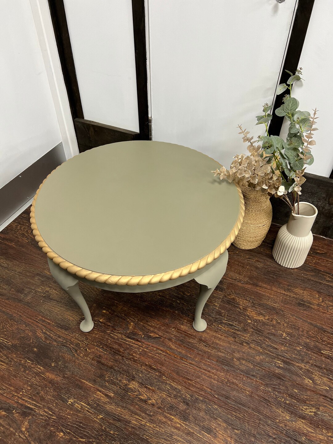 Vintage Round Coffee Table - Etsy