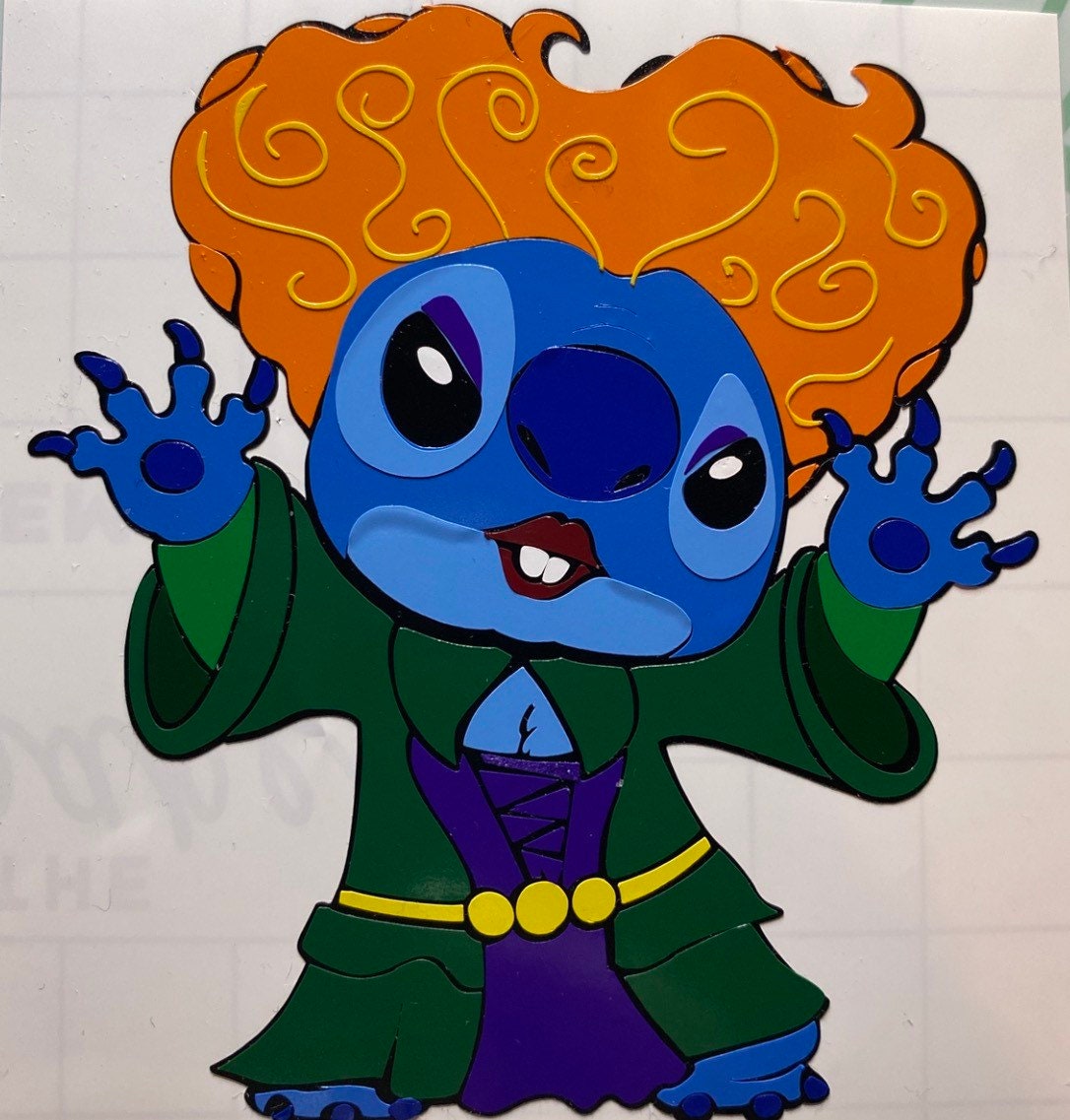 Blue Alien Witch Sticker - Etsy