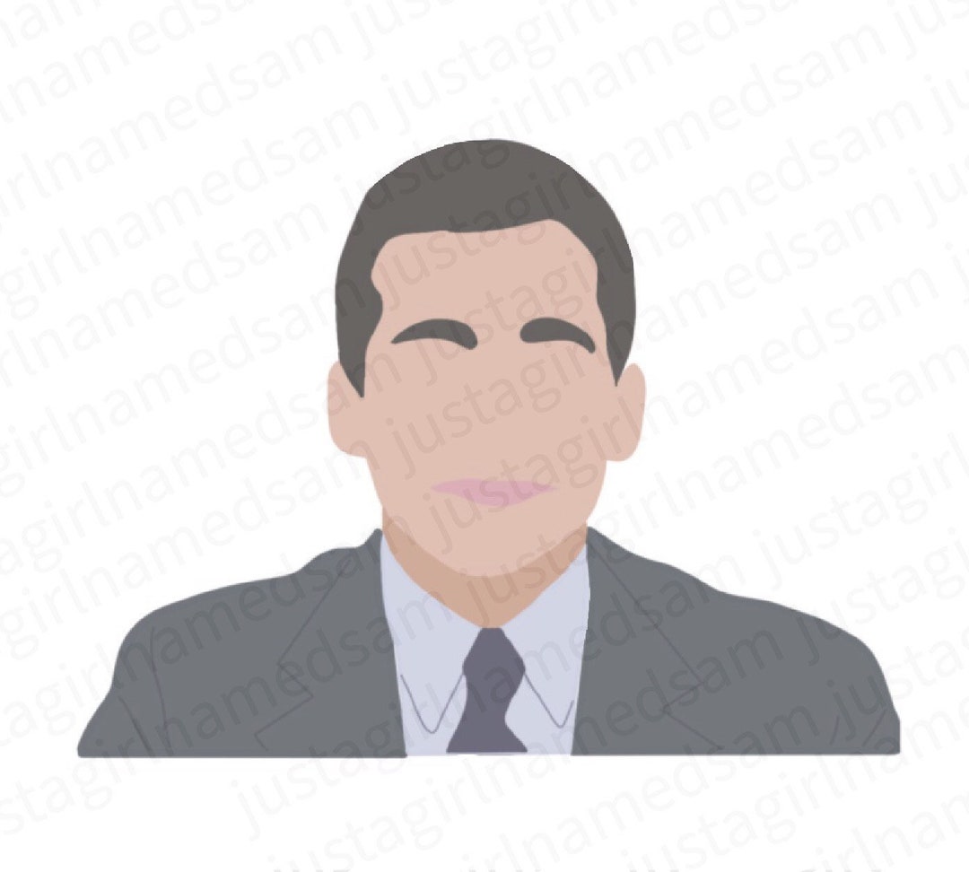 Michael Scott Illustration PNG the Office Show Funny Transparent ...