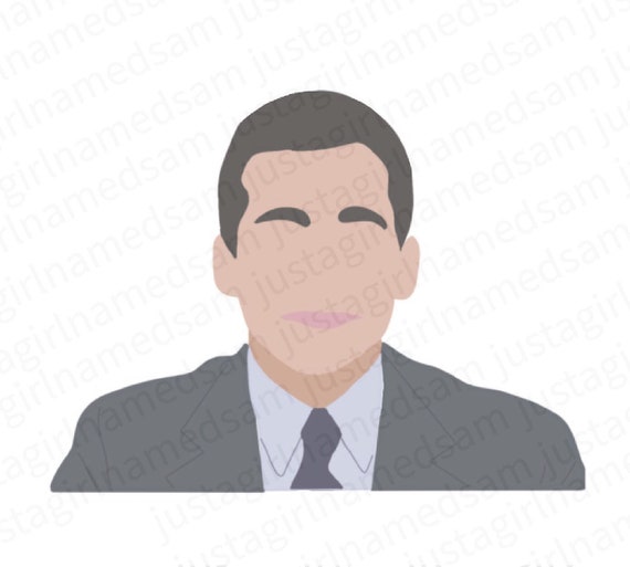 Michael Scott Illustration PNG the Office Show Funny | Etsy