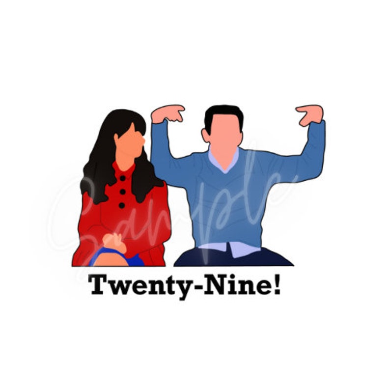 New Girl 29 TWENTY NINE PNG Schmidt Jessica Day Birthday - Etsy