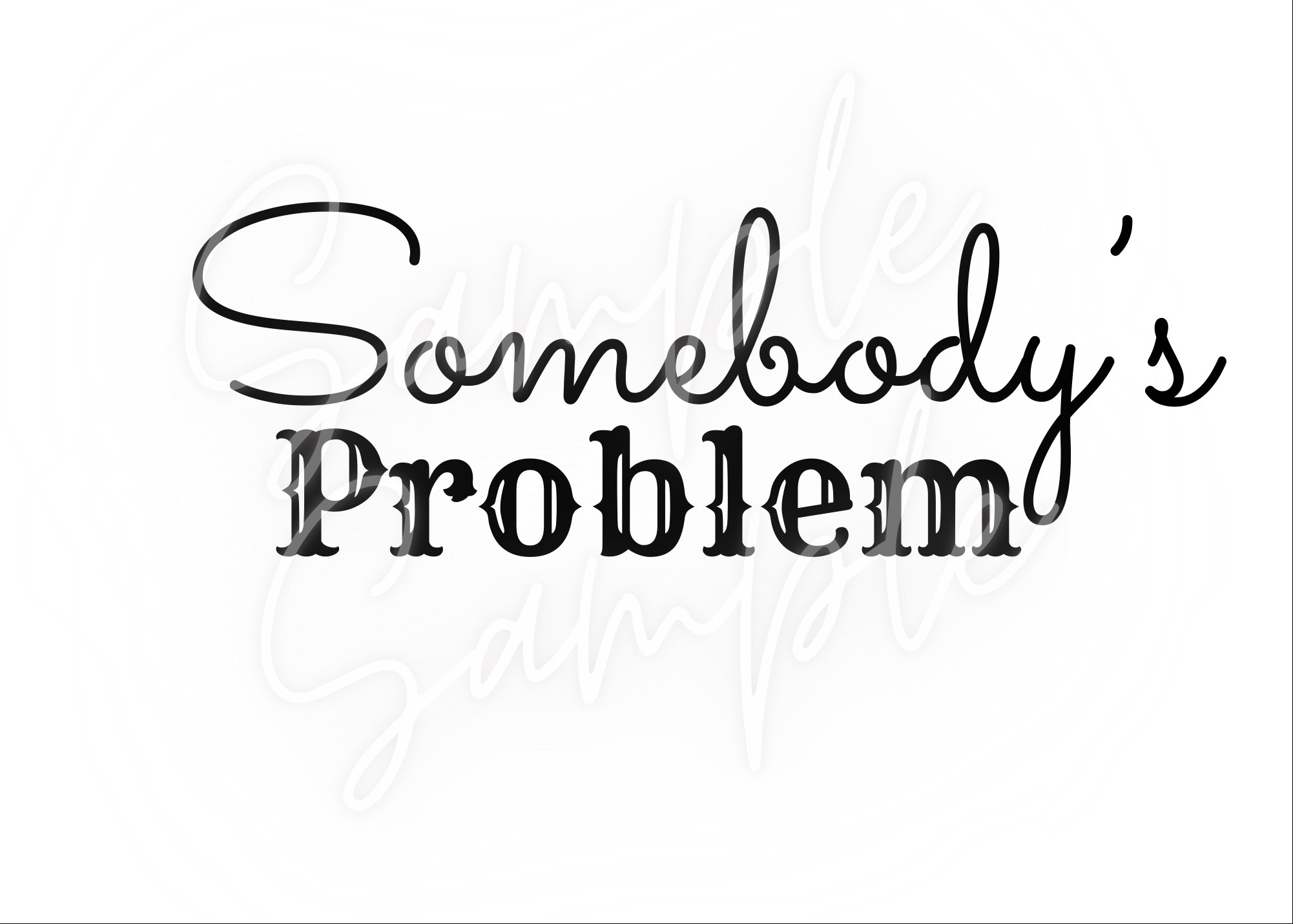 Somebodys Problem SVG & PNG Country Music Song Lyrics Hardy - Etsy