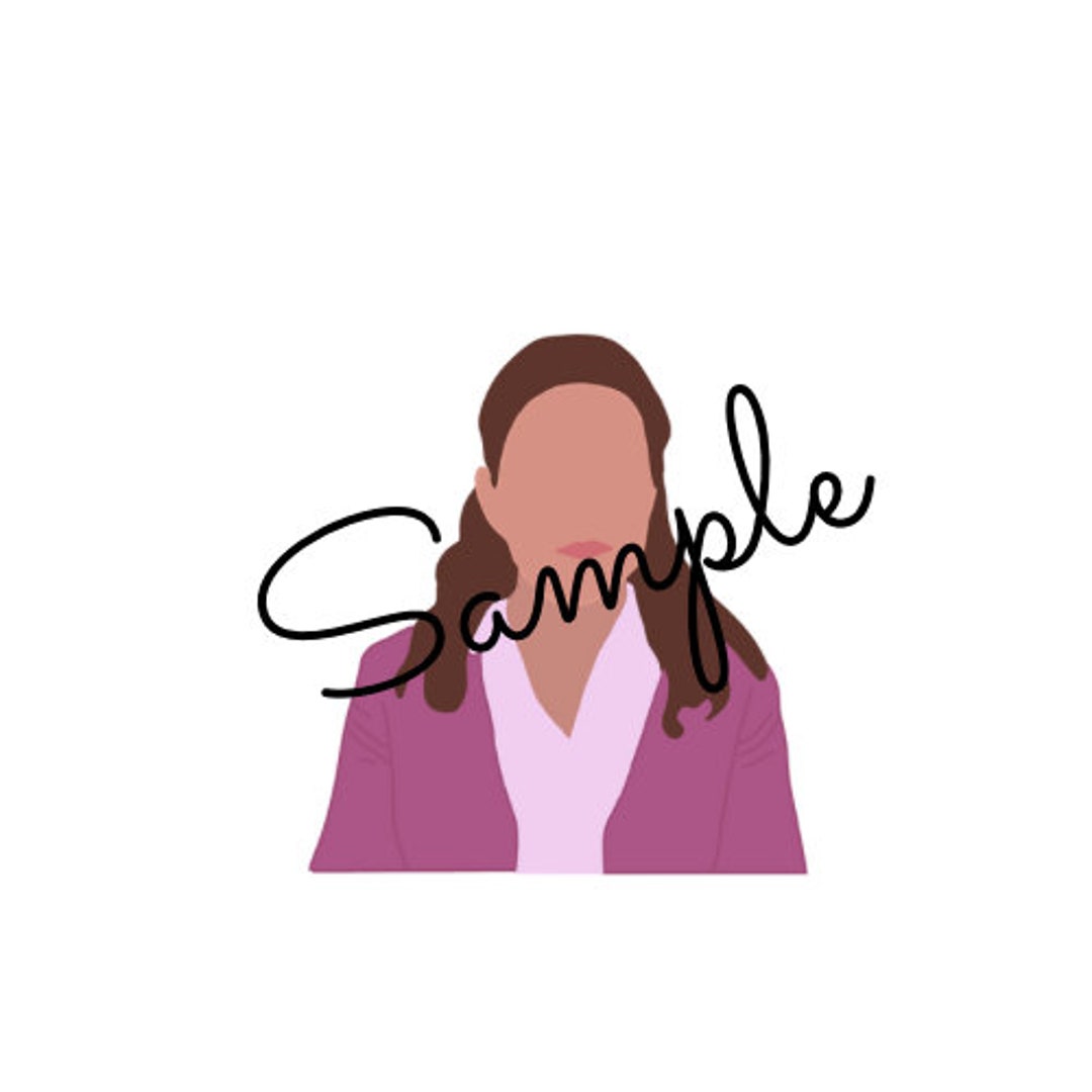 Pam Png Digital File the Office - Etsy