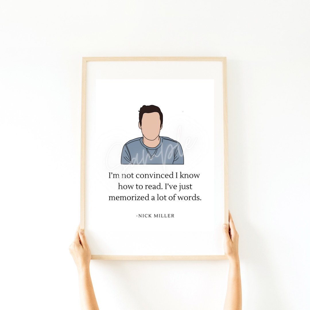 Nick Miller Poster Png New Girl Illustration Drawing Quotes - Etsy