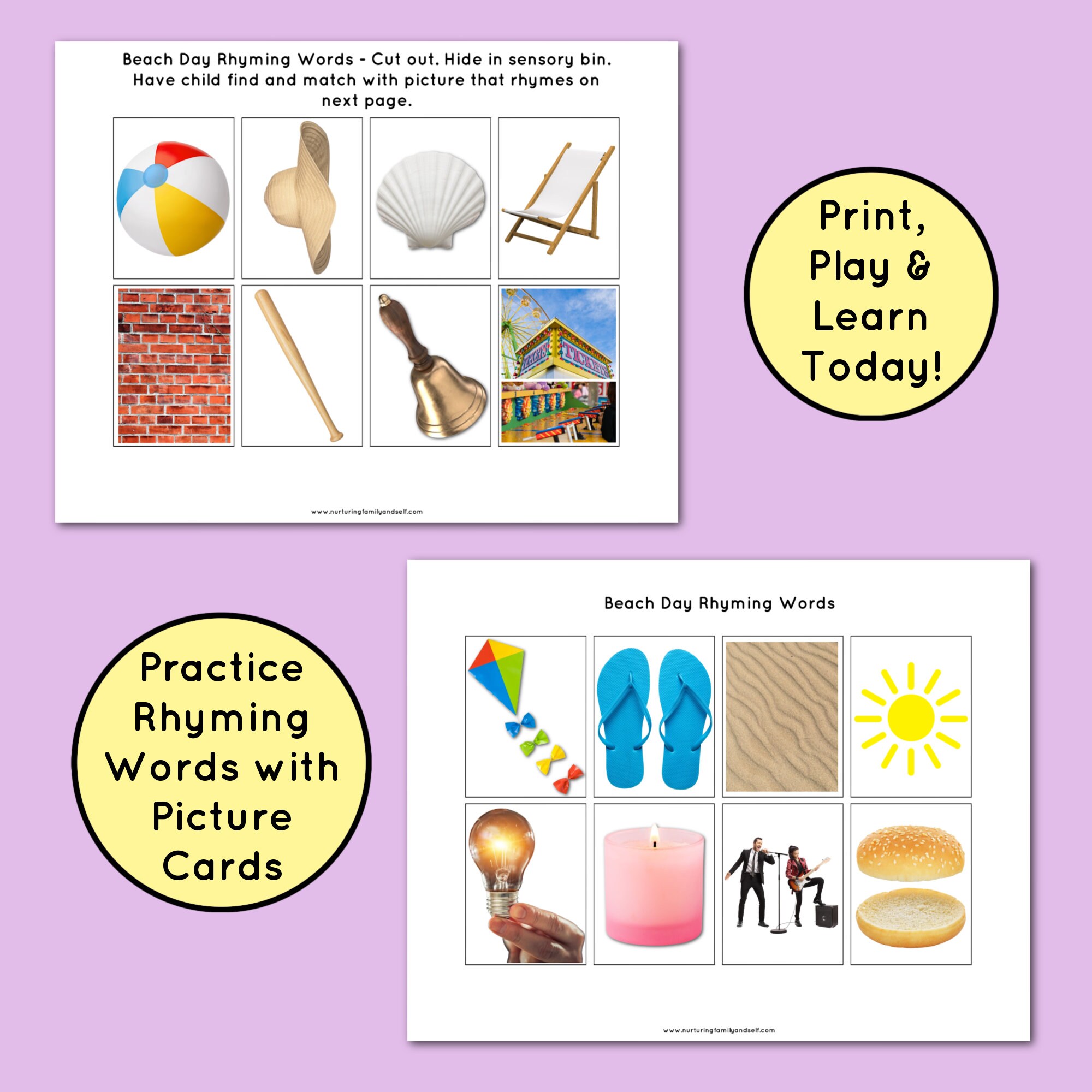 Beach-themed Sensory Bin Play & Learn Set for Preschoolers - Etsy