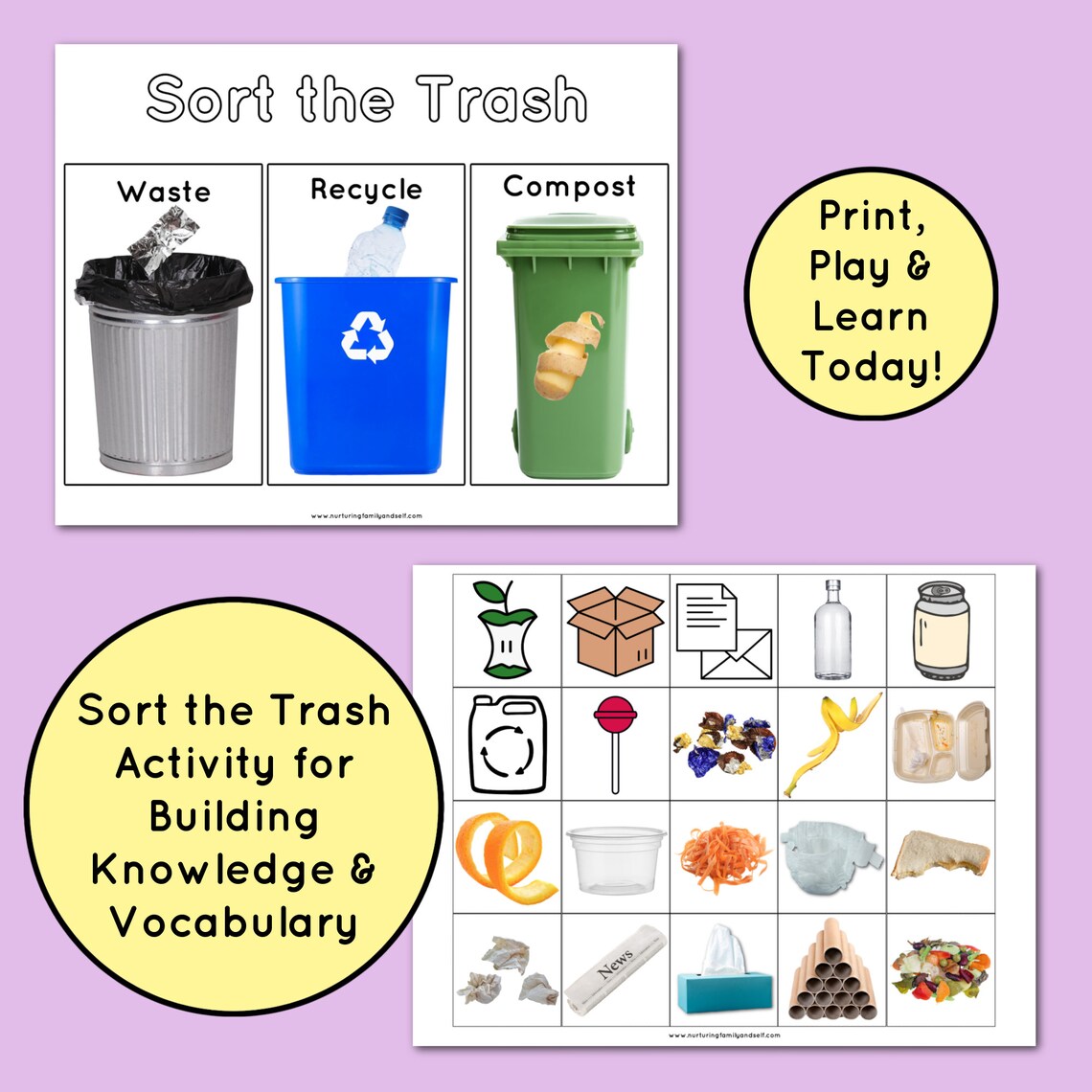 Earth Day Early Learning Activity Pack - Etsy