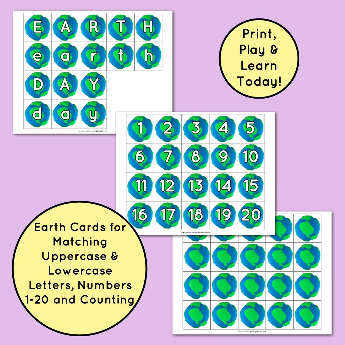 Earth Day Early Learning Activity Pack - Etsy