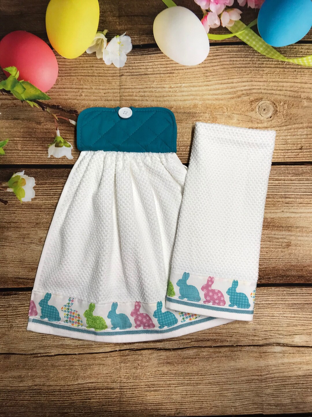 Spring and Easter Kitchen Towels With Holders - Etsy