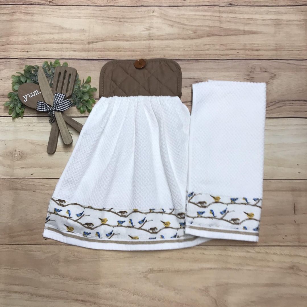 Birds Country Kitchen Towels, Birds Oven Door Towels, Bathroom Hand ...