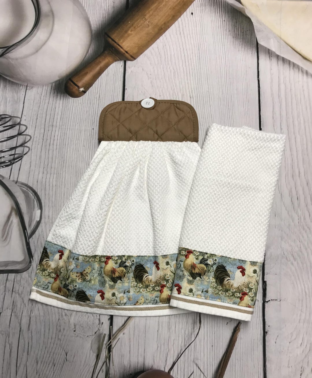 Country Farmhouse Kitchen Hanging Towels, Farmhouse Kitchen Towels ...