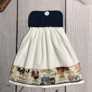 Farmhouse Hanging Kitchen Towels, Farmhouse Kitchen Hand Towels ...