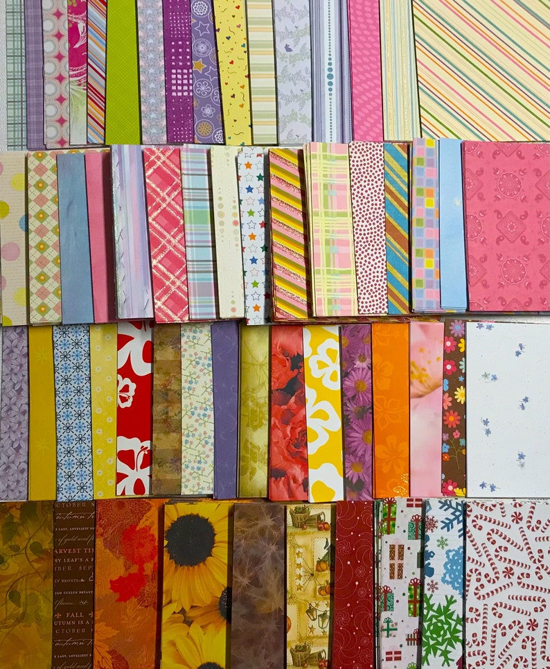 Scrapbook Paper Bundle: 100 Piece 6"x6" Mixed Paper Pack - Etsy