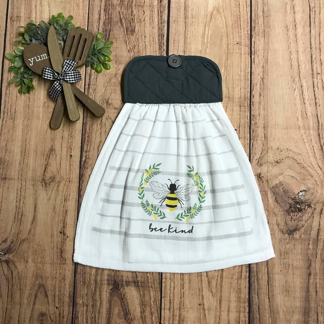 Bee Kind Bee Kitchen Towels, Bee Kitchen Tea Towels, Kitchen Dishtowels ...