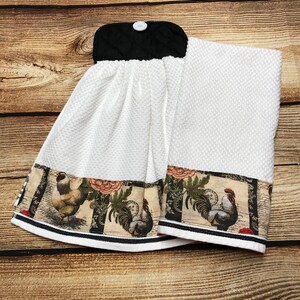 Roses & Rooster Farmhouse Country Kitchen Towels Farm and Country ...