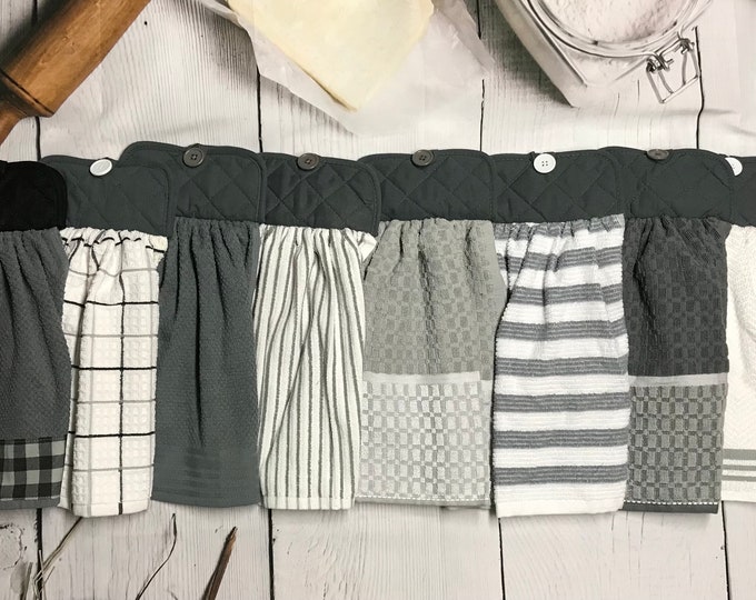 Farmhouse Hanging Kitchen Towels Farmhouse Kitchen Hand - Etsy