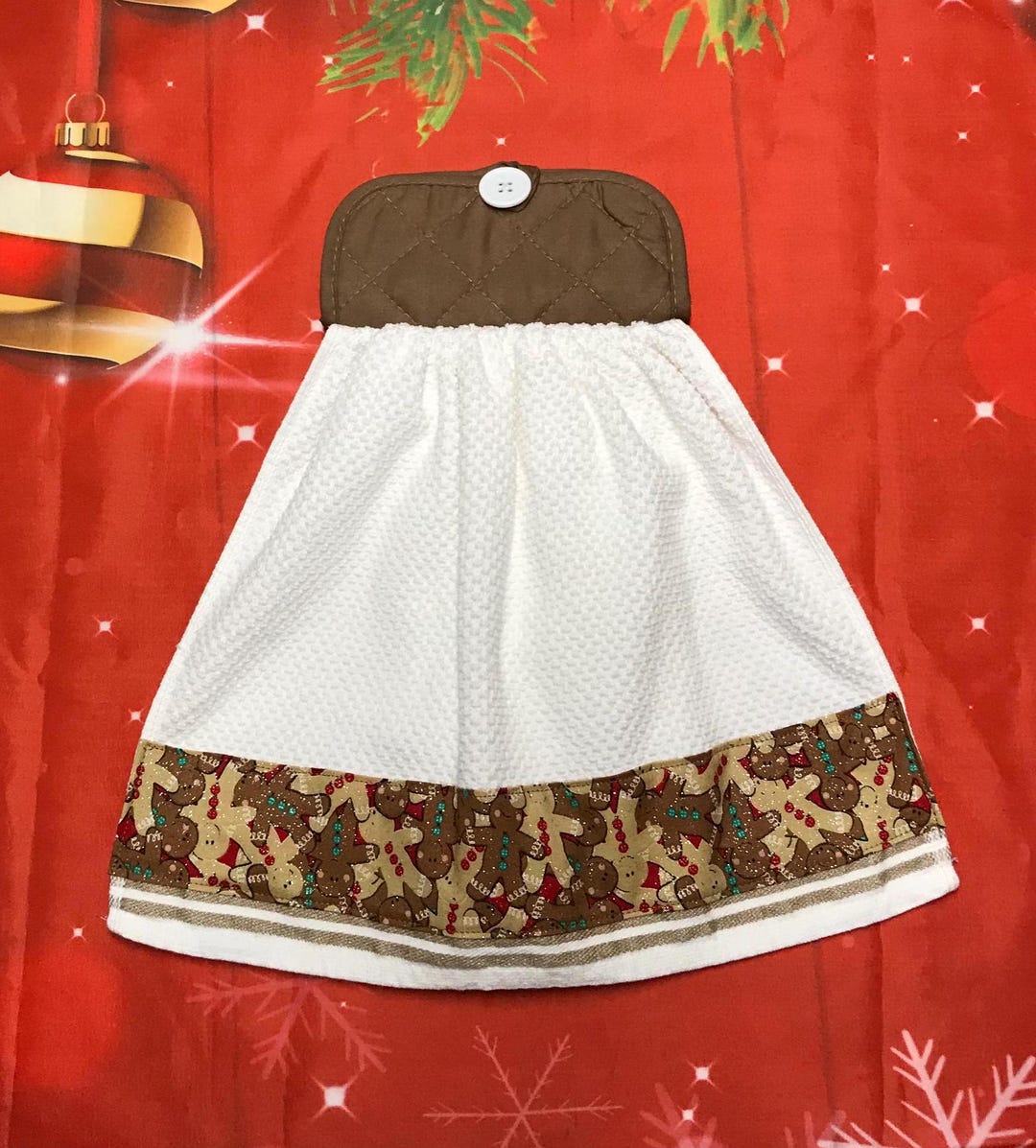 Gingerbread Man Kitchen Towels, Gingerbread Man Dishtowels, Christmas ...