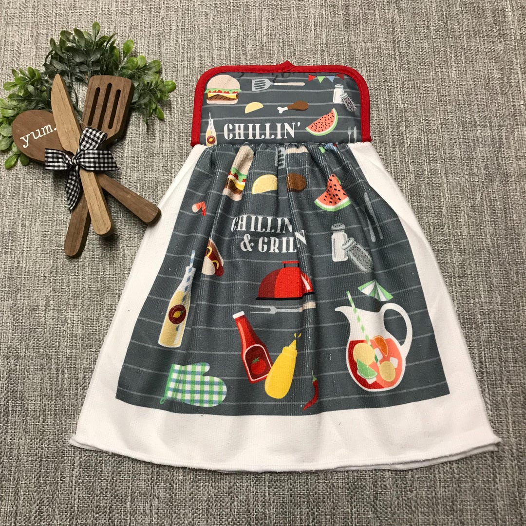 Summer Picnic Outdoor Grill Tea Towel: Grilling Towels - Etsy