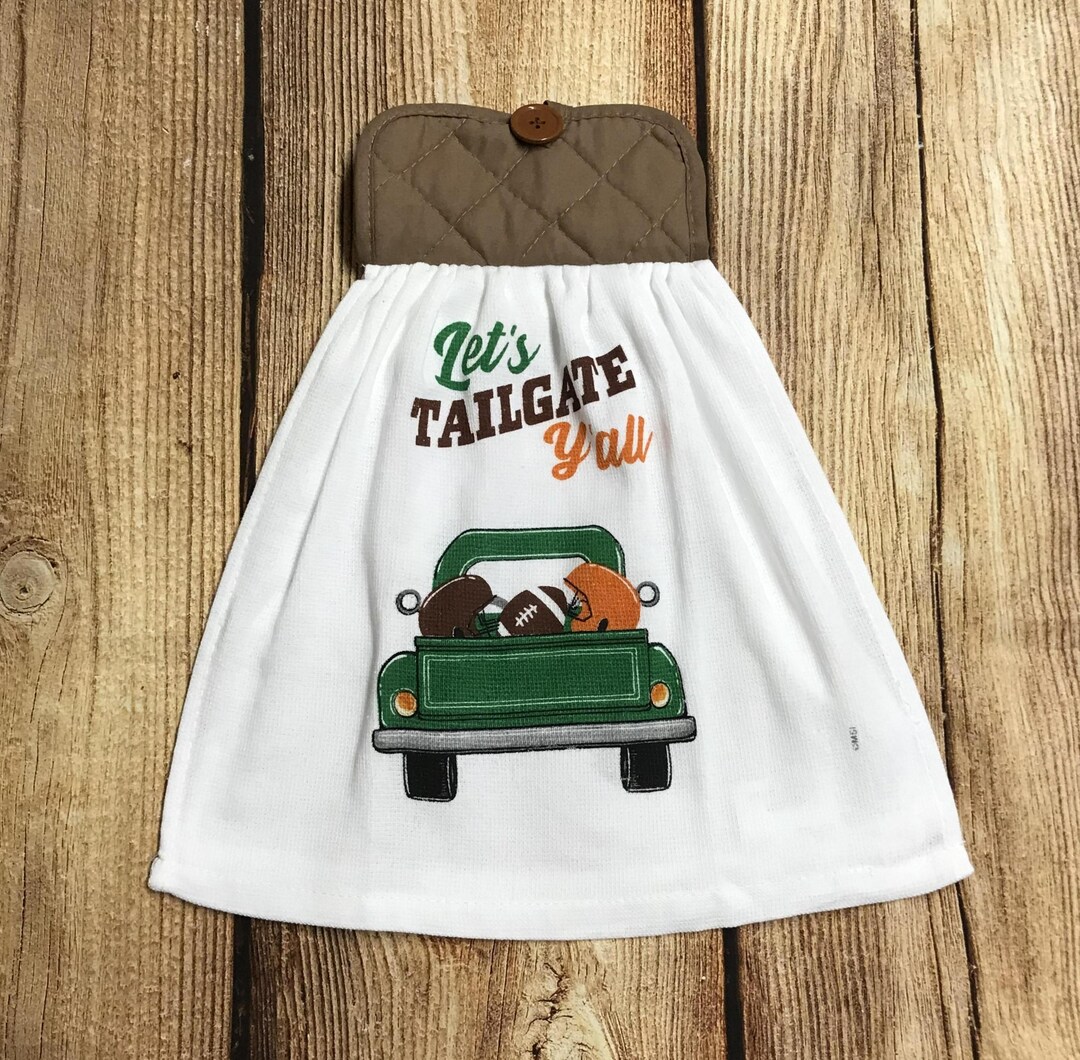 Football Season Kitchen Towel, Football Party Decor, Hostess Gift - Etsy