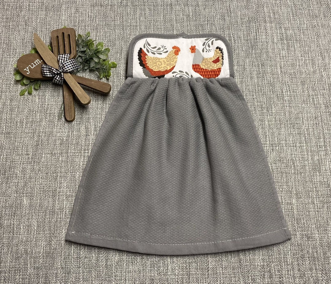 Farmhouse Kitchen Towels With Holders Farmhouse Hanging Kitchen Towels ...