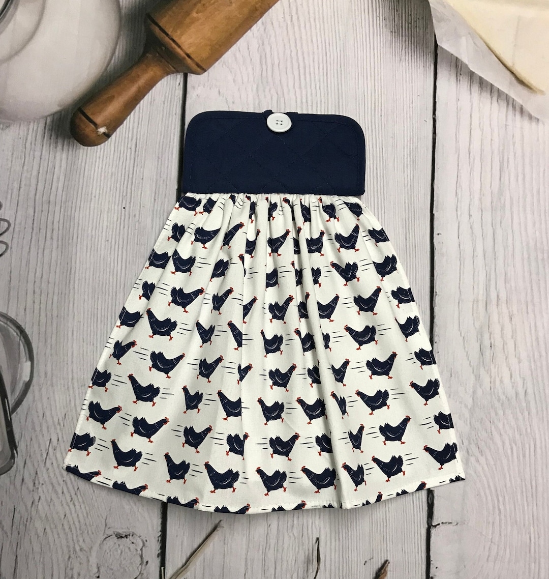 Farmhouse Country Kitchen Towels With Holders - Etsy