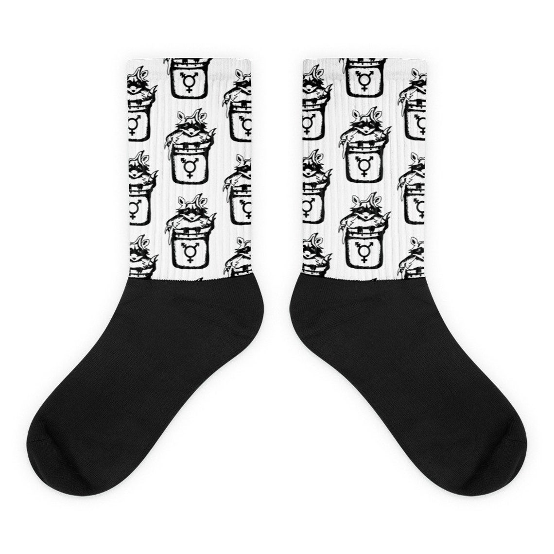 Trans Trash Panda Socks - Etsy