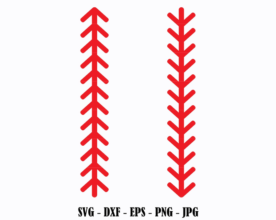 Baseball SVG Straight Baseball Stitches SVG Silhouette Baseball ...