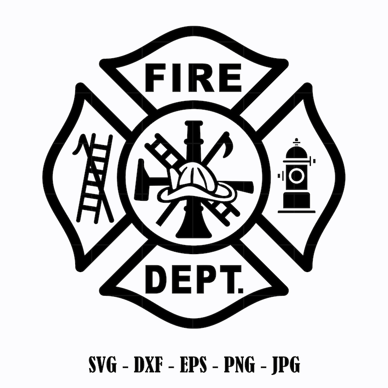Fire Dept Symbols Svg - Etsy