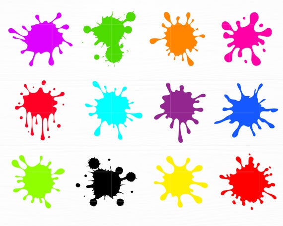 Purple Paint Splatter Clip Art