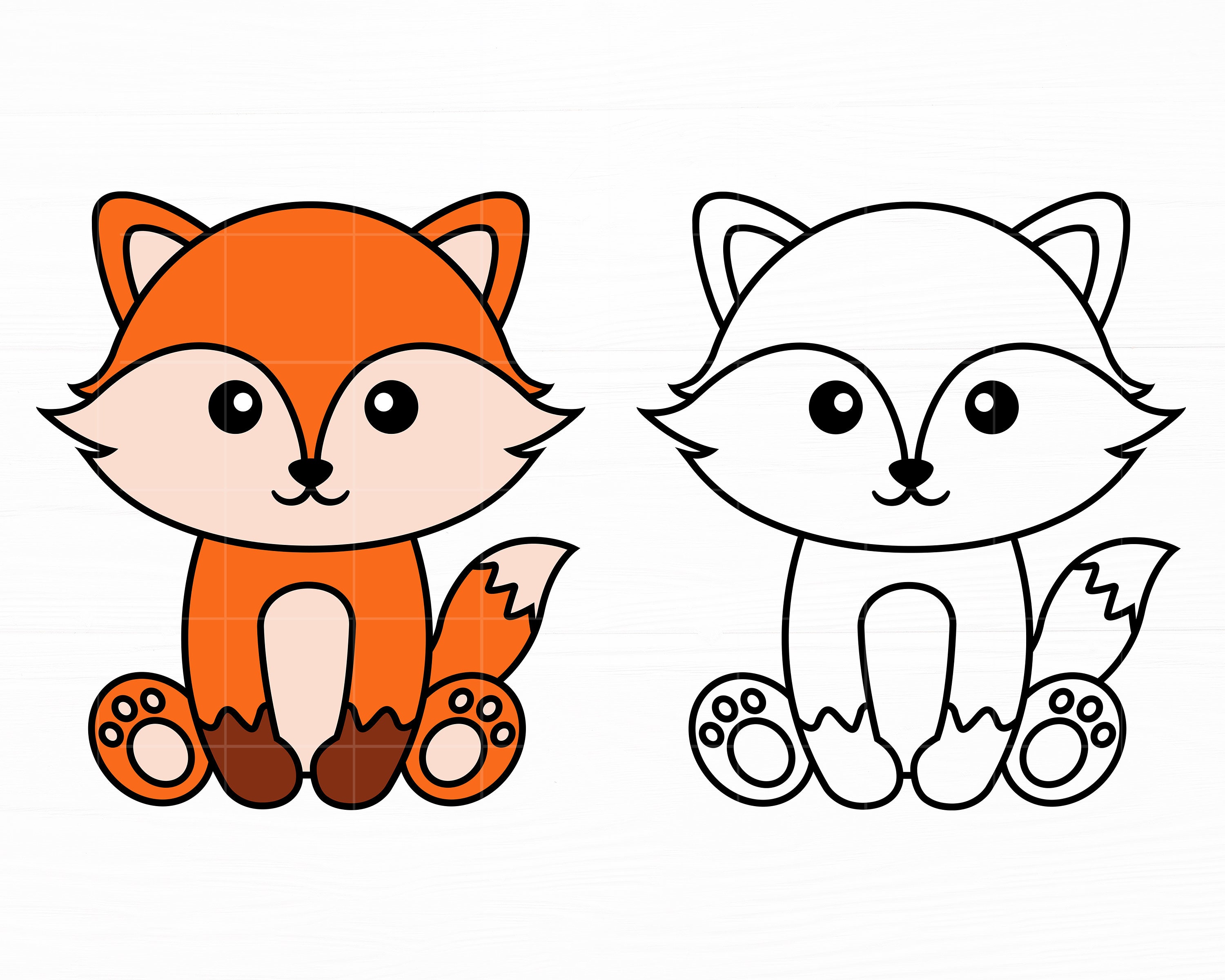 Cute Baby Animal Silhouettes