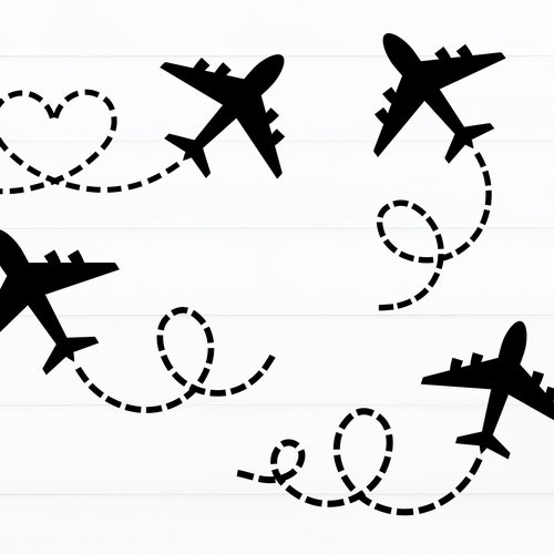 AIRPLANE ROUTE SVG Plane Route Svg Cut Files for Cricut - Etsy
