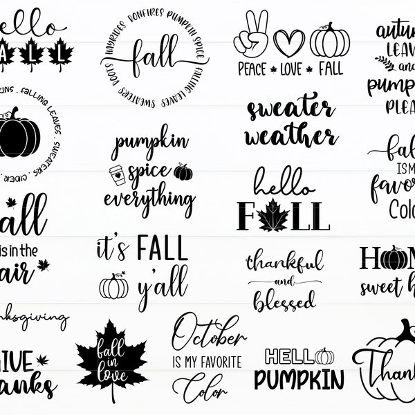 Fall Saying Svg - Etsy
