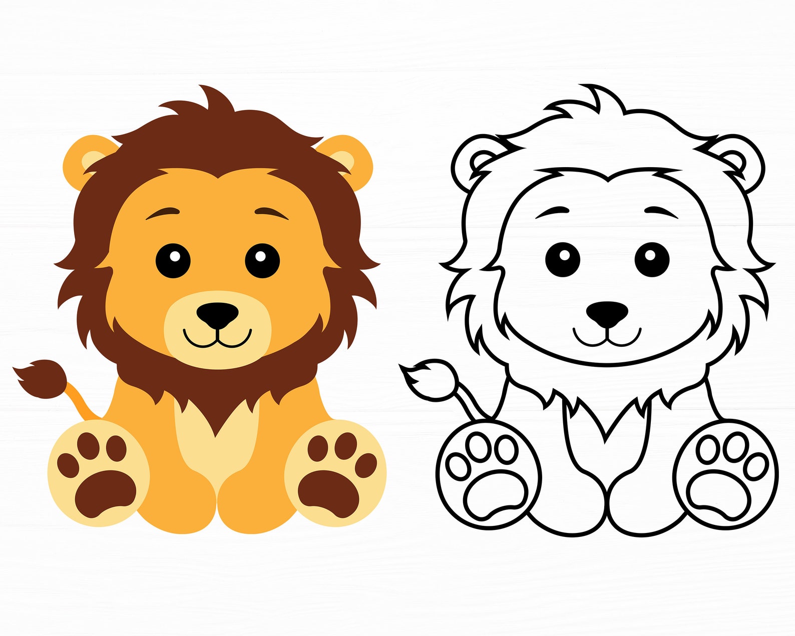 Baby Lion Svg Animal Svg Baby Lion Cut File Safari Jungle - Etsy Canada
