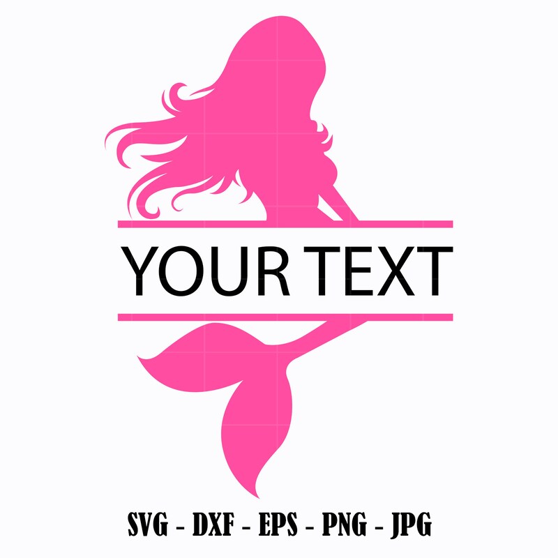 Mermaid Monogram Svg - Etsy