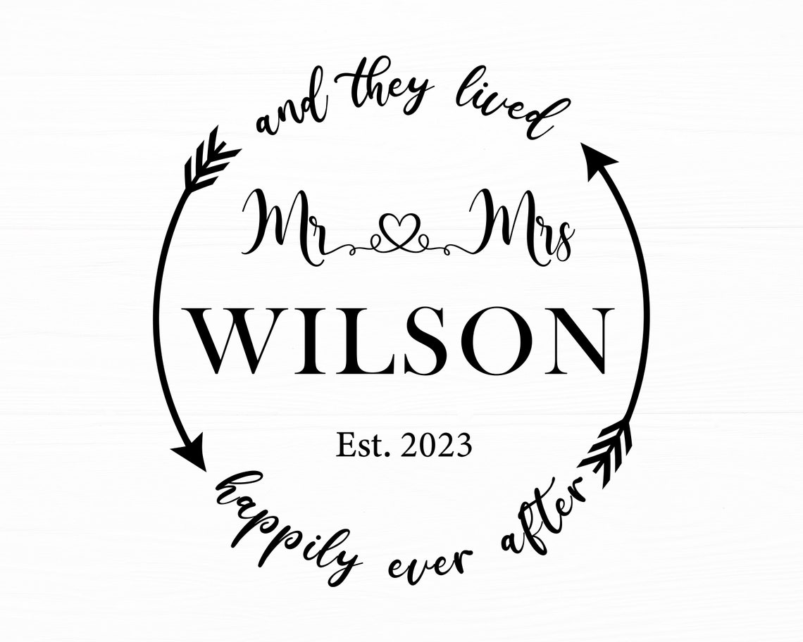 Sr. y Sra. Split Monogram Svg Boda Svg Matrimonio Svg - Etsy México