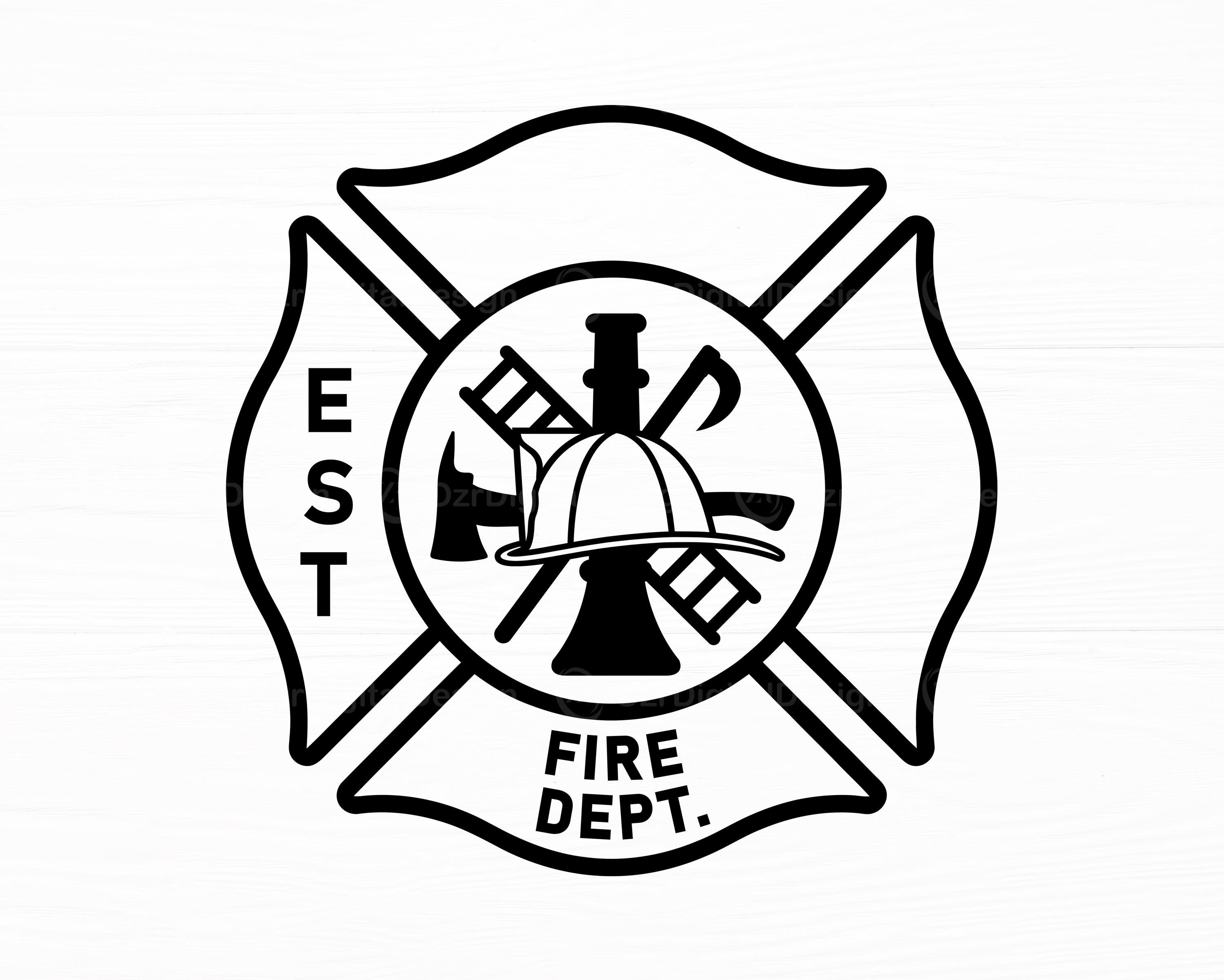 Personalized Fire Department Svg Bundle Custom City & Year Fire Dept ...