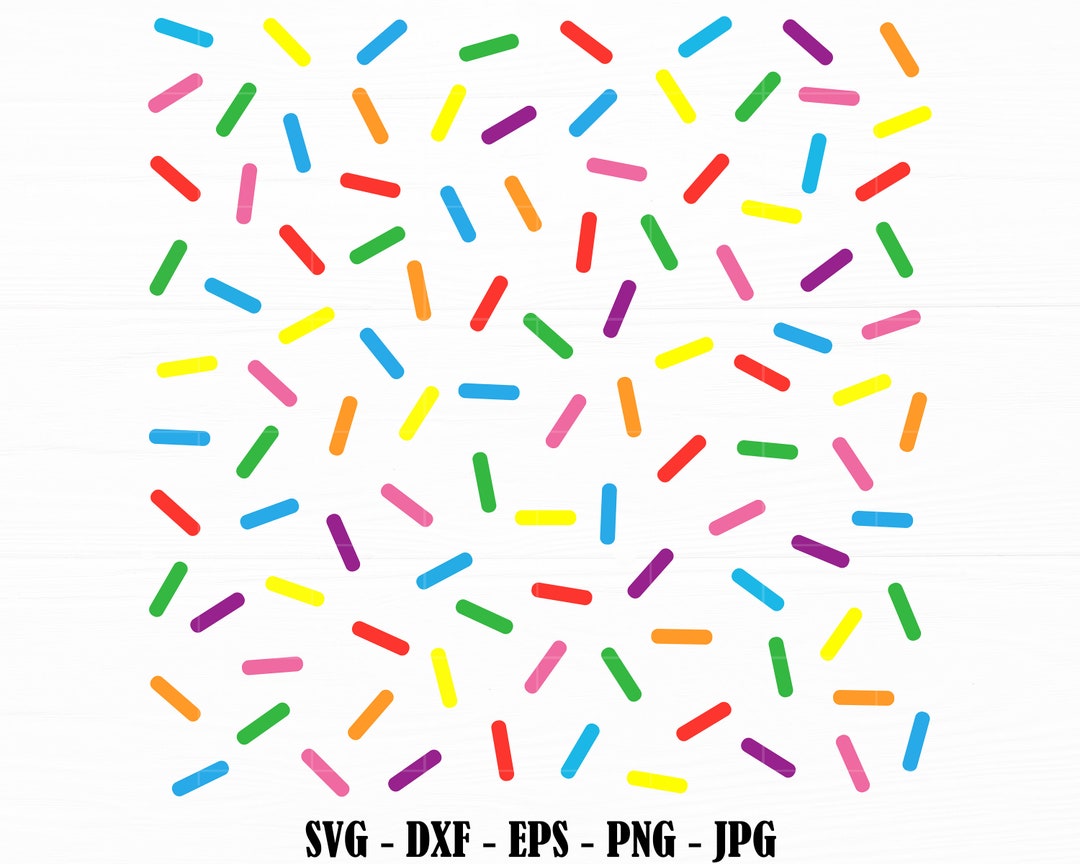 Sprinkle SVG Donut Svg Confetti Ornament Svg Sprinkle Donut Svg Png Dxf ...