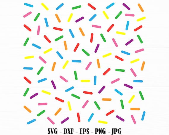 Sprinkle SVG Donut Svg Confetti Ornament Svg Sprinkle Donut | Etsy