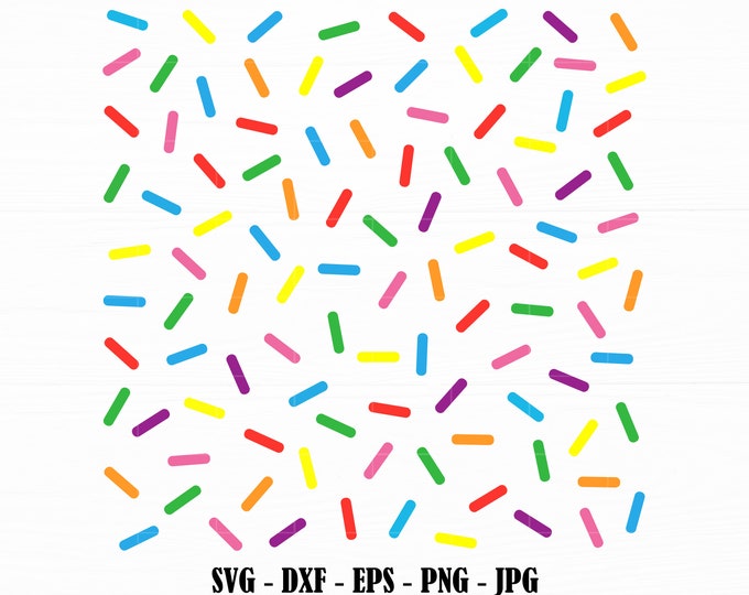 Sprinkle Svg, Bakery Svg, Sprinkle Donut Svg, Donut Svg, Confetti Svg ...