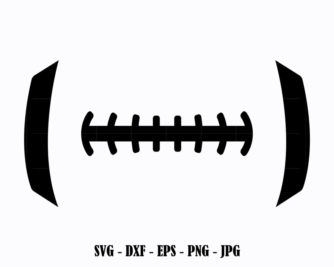 Football Laces SVG Football Cut Files Football Silhouette Football SVG ...