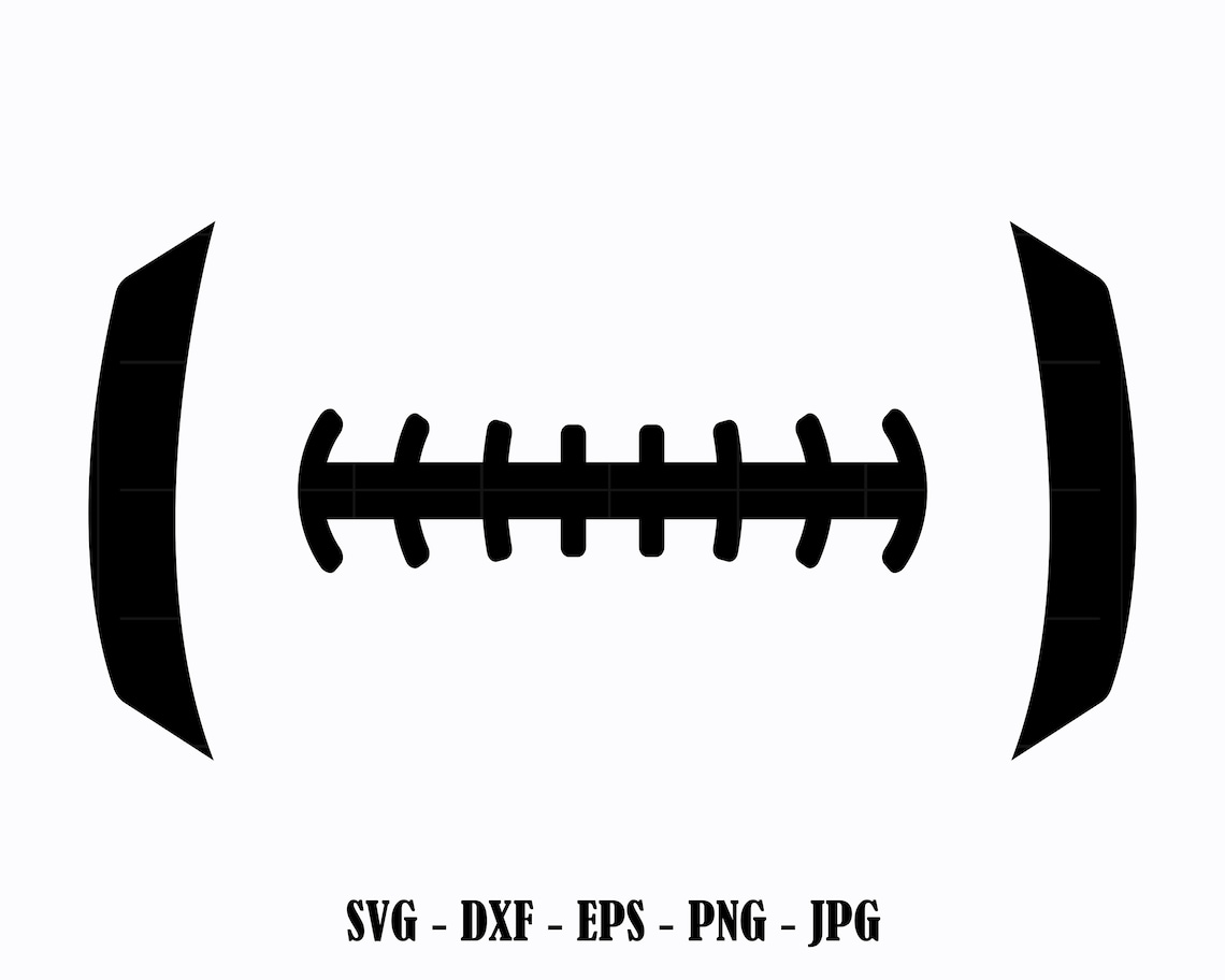 Football Laces SVG Football Cut Files Football Silhouette Football SVG ...