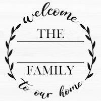 Floral Welcome Sign SVG, Hello and Welcome Decal Files (digital ...