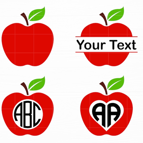 Apple Svg - Etsy