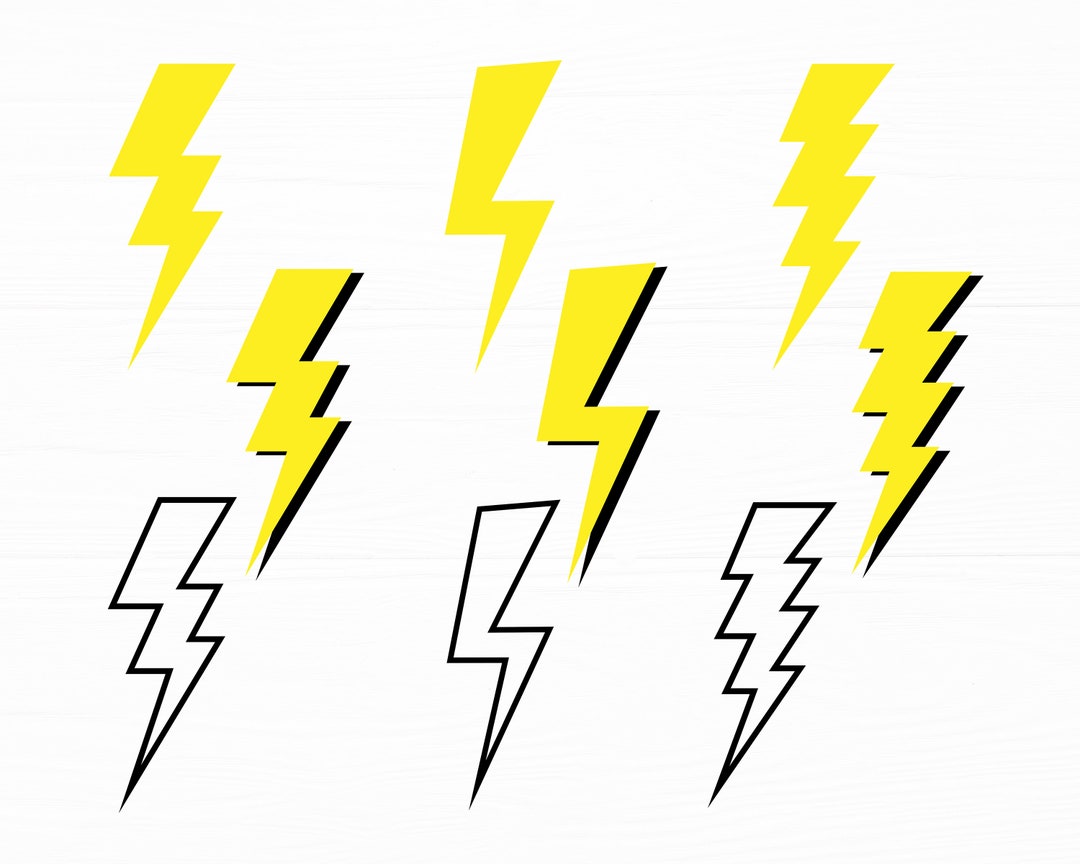 Lightning Flash Clip Art Blue And Yellow Lightning Bolt Blue And