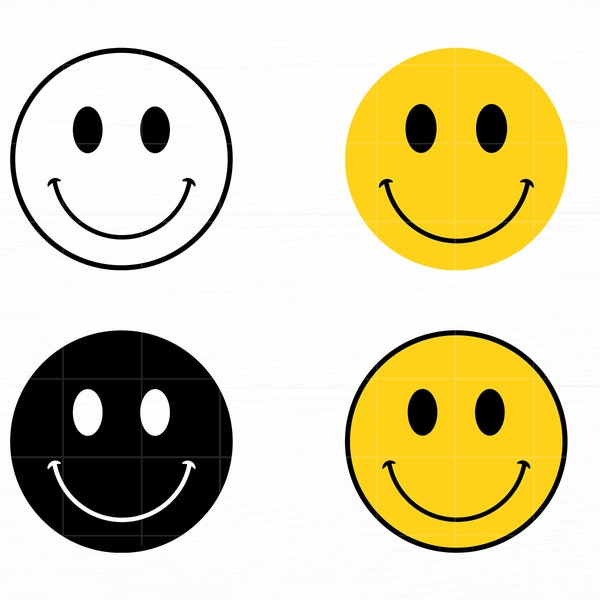 Yellow Smiley Face - Etsy