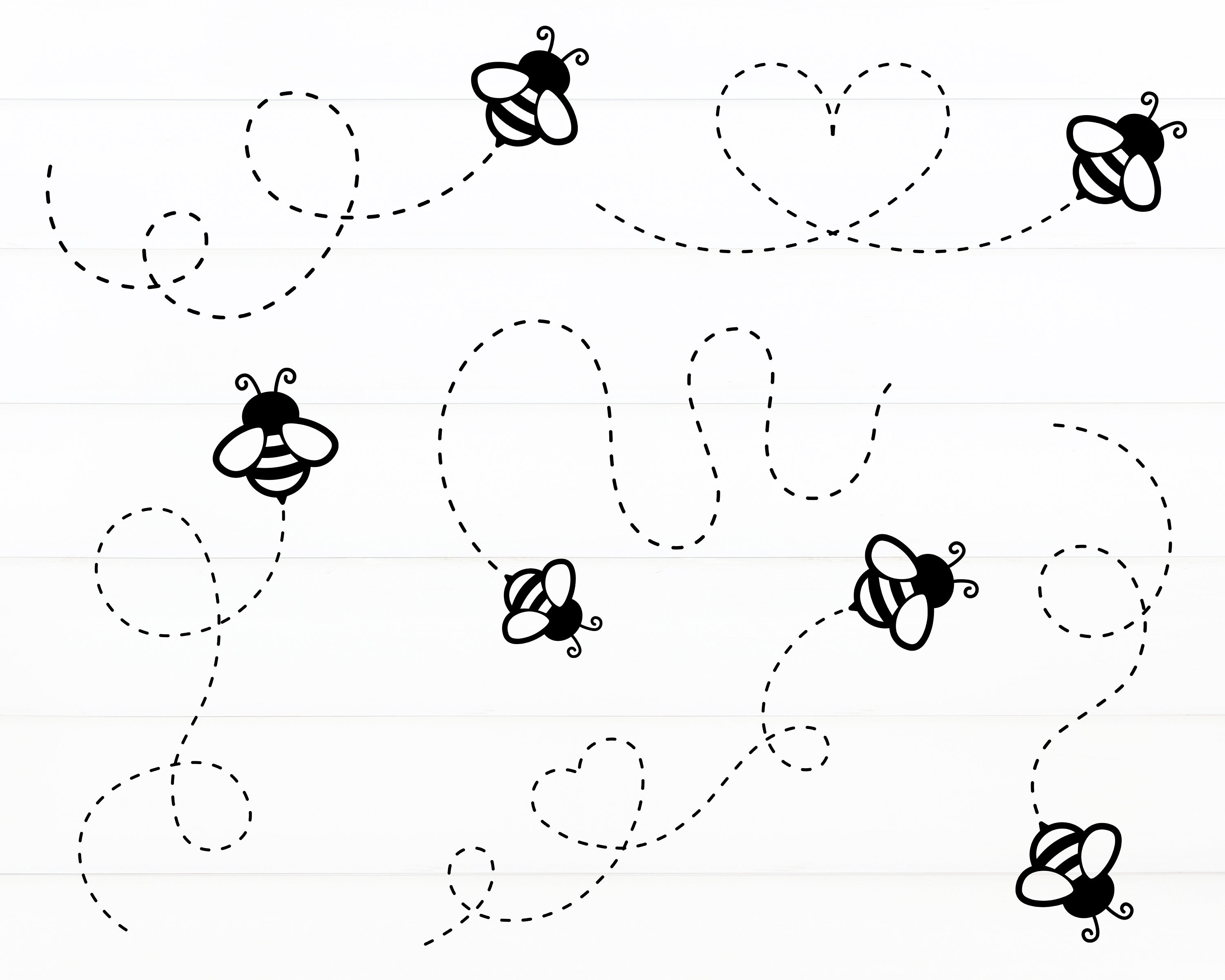 Bee Svg Flying Bee Svg Bee Route Svg Heart Honey Bee Cut File Bee Path ...