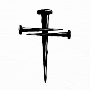 Christian Nail Cross Svg Bundle Religious Faith Cut File for Cricut ...